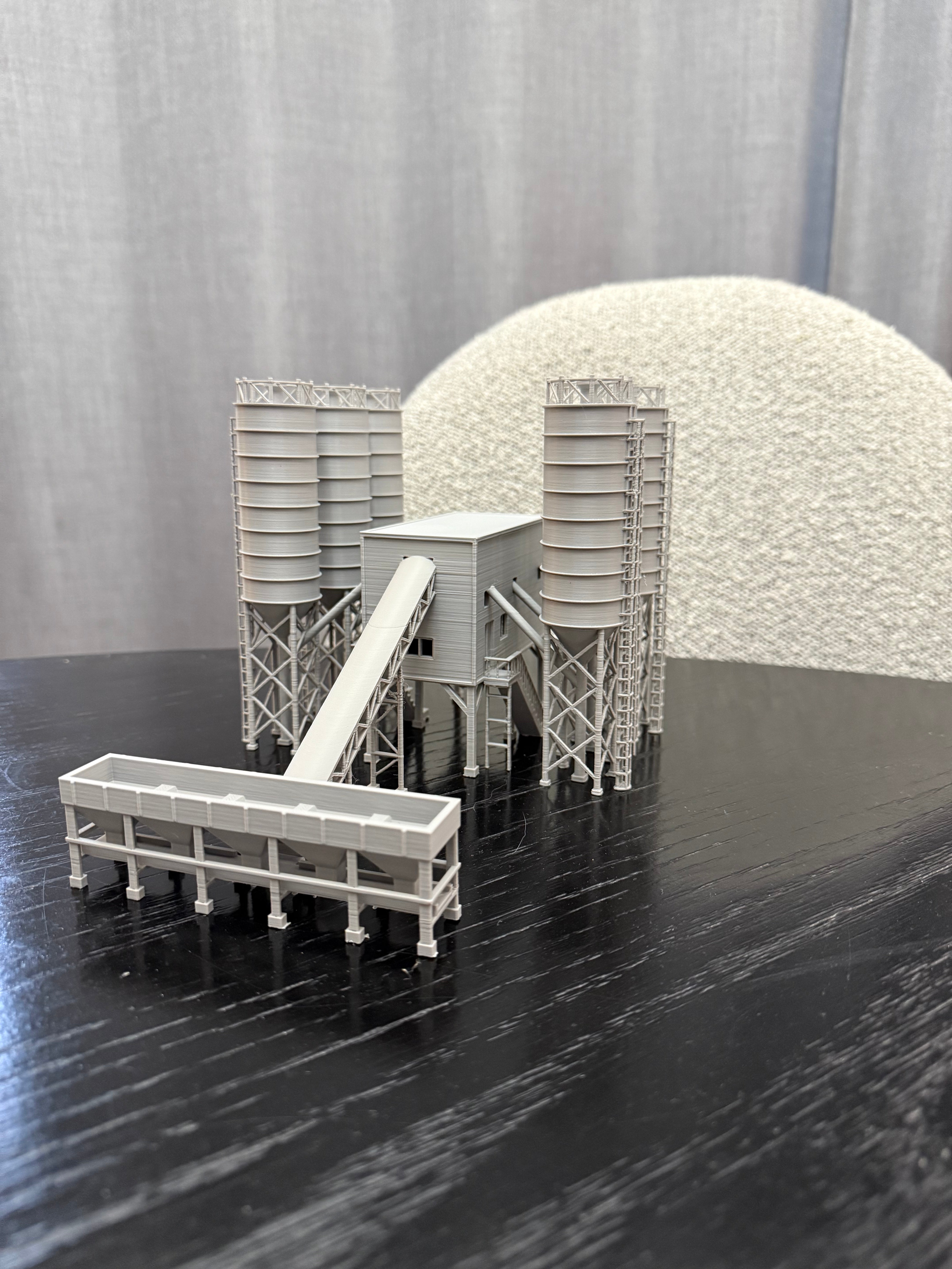 N Scale Cement Plant Concrete Factory - NO BASE VERSION - Mostly Assem ...