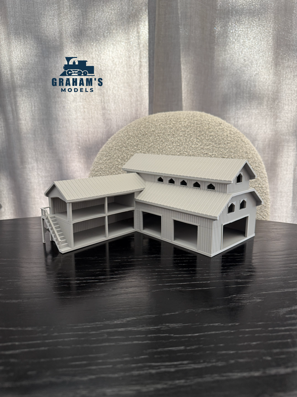 HO Scale Saw Mill Main Building Lumber Yard - 1:87 Gauge - Preassemble ...